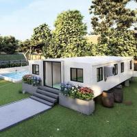 China 20ft Expandable Container Home Prefab House Portable Temporary Modular Villa Steel Frame for sale