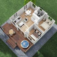China 20ft Expandable Container House with 8 Bedrooms - Grade 11 Wind & Grade 8 Earthquake Resistance for sale