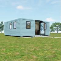 China Custom Expandable Container Prefab House 50mm EPS Sandwich Panel Steel Frame Grade 11 Wind Resistance for sale