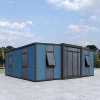 China Custom Expandable Container Prefab House 50mm EPS Sandwich Panel Steel Frame Grade 11 Wind Resistance for sale
