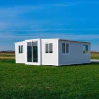 China Mini White Villa 20ft Expandable Container House Customized For Countryside for sale