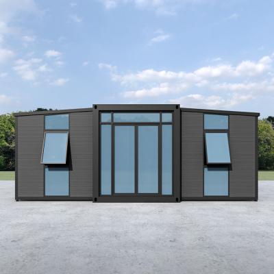 China 20ft Expandable Container Home Prefab House with Steel Frame 50mm EPS Wall Panel for sale