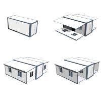 China Custom 20ft 40ft Expandable Portable Prefabricated Container House with Steel Frame and 50mm EPS Wall Panel for sale