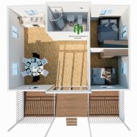 China Waterproof Expandable 40FT Container House Modern Style Wooden Floor 50mm EPS Panel for sale