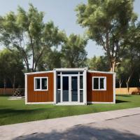 China Waterproof Expandable 40FT Container House Modern Style Wooden Floor 50mm EPS Panel for sale