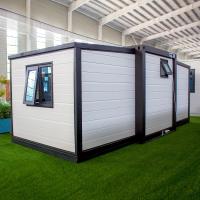 China Compact Structure Expandable Container House Steel Frame Prefab Container Homes for sale