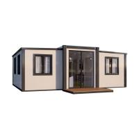China Luxury Prefabricated Expandable Container House Customized With Steel Door for sale