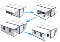 China Luxury Prefabricated Expandable Container House Customized With Steel Door for sale