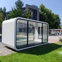 China 20ft White Container House with Sun Glass Room - Galvanized Steel Frame, 50mm Rock Wool Insulation for sale