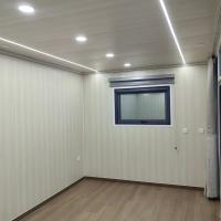 China 20ft White Container House with Sun Glass Room - Galvanized Steel Frame, 50mm Rock Wool Insulation for sale