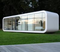 China Apple Cabin House 11.5x2.2m Prefabricated Structure with Galvanized Steel Frame and Rock Wool Insulation for sale