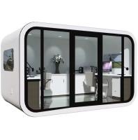 China 20ft Customizable Apple Cabin House with Dry-Wet Separation Bathroom and 50mm Rock Wool Insulation for sale