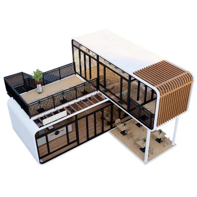 China 20ft Apple Cabin Modular House with 2 Beds, Galvanized Steel Frame and Rock Wool Insulation for Hotel Accommodation for sale