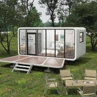 China Galvanized Steel Frame Bamboo Wall Prefab House 3500x8000mm Custom Color for sale
