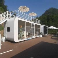 China Prefabricated Space Capsule Apple Cabin Galvanized Steel Frame 50mm Rock Wool Insulation Custom Color for sale