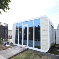 China Prefabricated Space Capsule Apple Cabin Galvanized Steel Frame 50mm Rock Wool Insulation Custom Color for sale