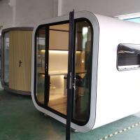 China Prefabricated Space Capsule Apple Cabin Galvanized Steel Frame 50mm Rock Wool Insulation Custom Color for sale