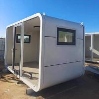 China Prefabricated Space Capsule Apple Cabin Galvanized Steel Frame 50mm Rock Wool Insulation Custom Color for sale