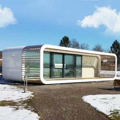 China 20ft Prefabricated Apple Cabin Container House Luxury Living Apartment with Galvanized Steel Frame for sale
