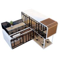 China Customizable Apple Cabin House with Dry-Wet Separation Bathroom Galvanized Steel Frame 50mm Rock Wool Insulation for sale