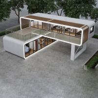 China Prefabricated Apple Cabin Capsule House 2 Bedroom Container Home with Galvanized Steel Frame for sale