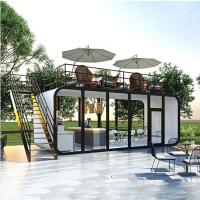 China Prefabricated Apple Cabin Capsule House 2 Bedroom Container Home with Galvanized Steel Frame for sale