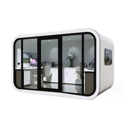China Customizable Prefab Apple Cabin House Durable Galvanized Steel Frame 50mm Rock Wool Insulation for sale