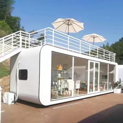 China Modern Luxury Prefabricated Container Home 20ft Galvanized Steel Frame Customizable for sale