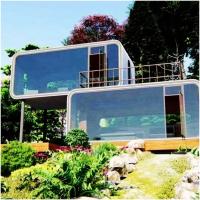 China Apple Cabin House Galvanized Steel Frame Bamboo Wood Fiber Board Interior Wall Integrated Ceiling 3500mm x 8000mm for sale