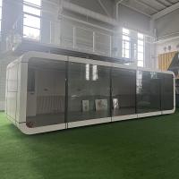China 40ft Apple Cabin Prefab Container House - Custom Modular Home with Rock Wool Insulation & Steel Frame for sale