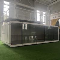 China 40ft Apple Cabin Prefab Container House - Custom Modular Home with Rock Wool Insulation & Steel Frame for sale