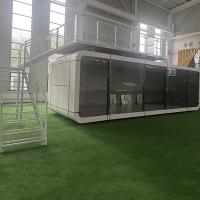 China 40ft Apple Cabin Prefab Container House - Custom Modular Home with Rock Wool Insulation & Steel Frame for sale