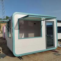 China Custom Tiny Beach House Prefab Kit 3500x8000mm with Galvanized Steel Frame and Rock Wool Insulation for sale