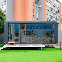 China Professional Prefabricated Container House with Balcony - 3500x8000mm Size, Galvanized Steel Frame Construction for sale