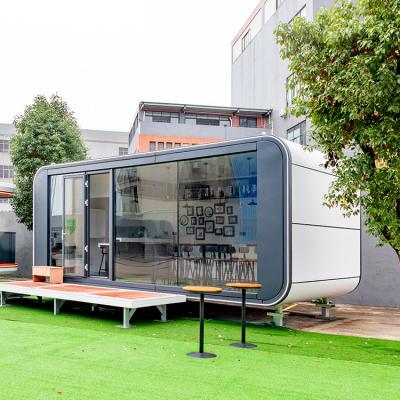 China Professional Prefabricated Container House with Balcony - 3500x8000mm Size, Galvanized Steel Frame Construction for sale