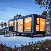 China Fire Resistant Prefab Apple Cabin House 3500mm x 8000mm Galvanized Steel Frame for sale