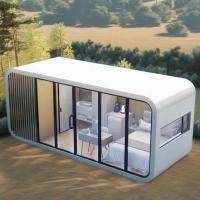 China Fire Resistant Prefab Apple Cabin House 3500mm x 8000mm Galvanized Steel Frame for sale