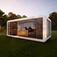 China Portable Custom Prefab House 40FT Movable Wind Proof With Steel Frame for sale