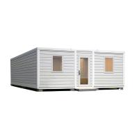 China Pre-Assembled 3 in 1 Folding Expandable House Steel Frame 50mm EPS Wall Panel for sale