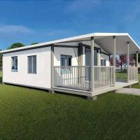 China Pre-Assembled 3 in 1 Folding Expandable House Steel Frame 50mm EPS Wall Panel for sale