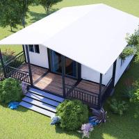China Pre-Assembled 3 in 1 Folding Expandable House Steel Frame 50mm EPS Wall Panel for sale