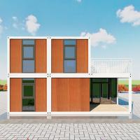 China Custom Luxury Flat Pack Living Container Home 50mm EPS Rock Wool Sandwich Panel for sale