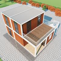 China Custom Luxury Flat Pack Living Container Home 50mm EPS Rock Wool Sandwich Panel for sale