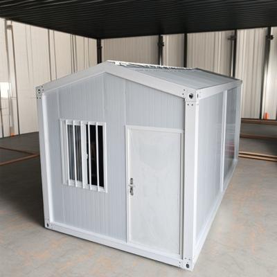 China Customized Mini Warehouse Flat Pack Container House Windproof 50mm EPS Panel Prefab Steel Structure for sale
