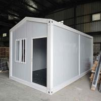 China Customized Mini Warehouse Flat Pack Container House Windproof 50mm EPS Panel Prefab Steel Structure for sale