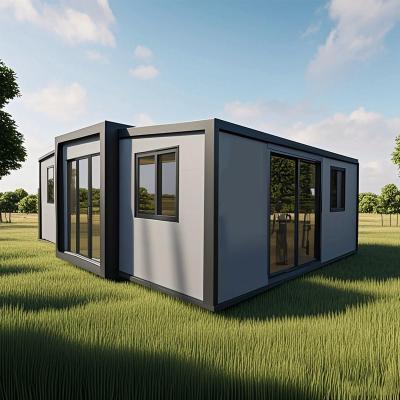 China Expandable Steel Frame Container House with 50mm EPS Sandwich Panels Grade 11 Wind Resistance for sale