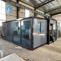 China Expandable Steel Frame Container House with 50mm EPS Sandwich Panels Grade 11 Wind Resistance for sale