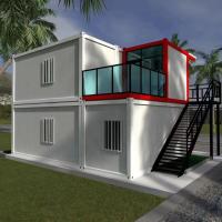 China Modern Detachable Container House 50mm Rock Wool Panel Prefab Home for Hotel Residential Use for sale