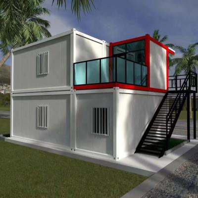 China Modern Detachable Container House 50mm Rock Wool Panel Prefab Home for Hotel Residential Use for sale