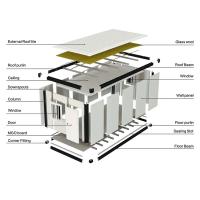 China Detachable Container House 50mm Fireproof Waterproof Sandwich Panel Prefab Home for sale